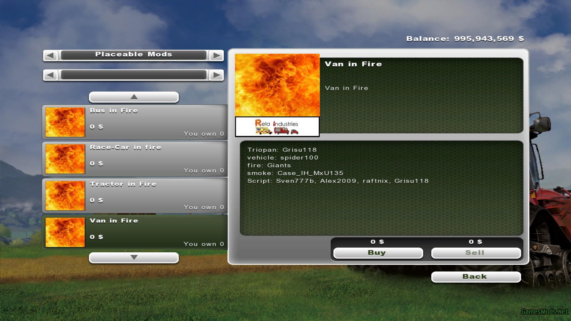 Placeable Fire V 1.0 » GamesMods.net - FS17, CNC, FS15, ETS 2 mods