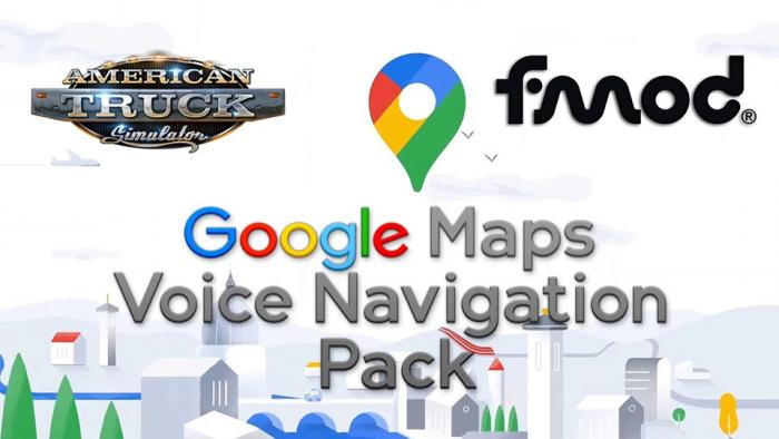 ATS GOOGLE MAPS VOICE NAVIGATION PACK V2 3 GamesMods FS19 FS17 ETS 2 Mods