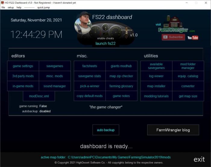 FS22 DASHBOARD V1 3 GamesMods FS19 FS17 ETS 2 Mods